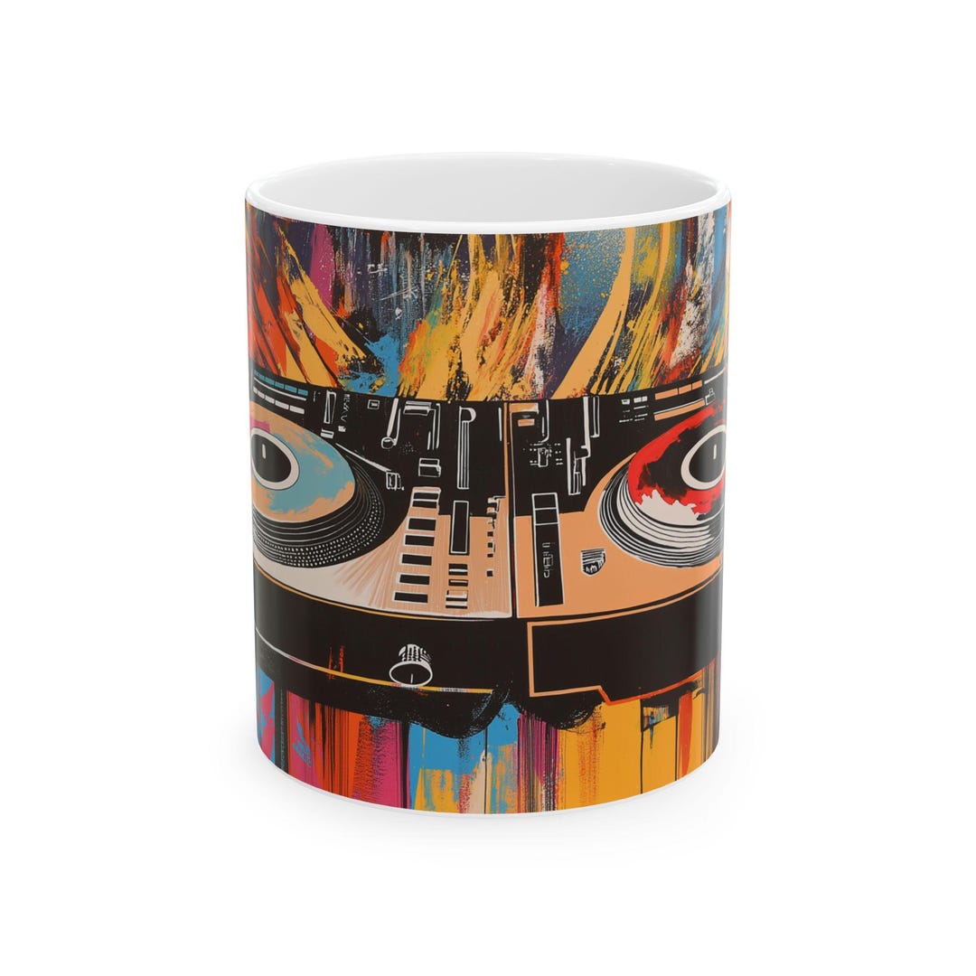 Boom Bap Beats Ceramic Mug, NYC Landmarks Graffiti Style Mug, Hip Hop ...