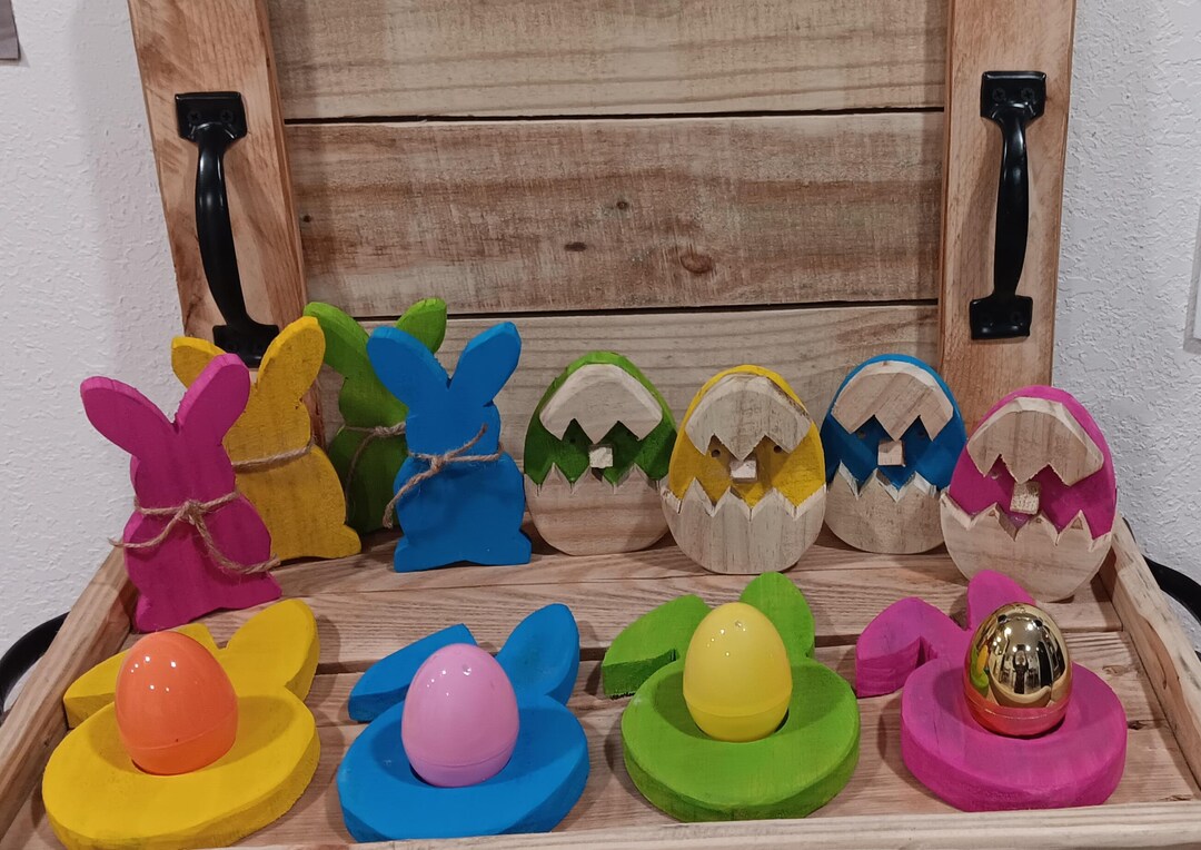 Handmade Wooden Easter Decor - Etsy