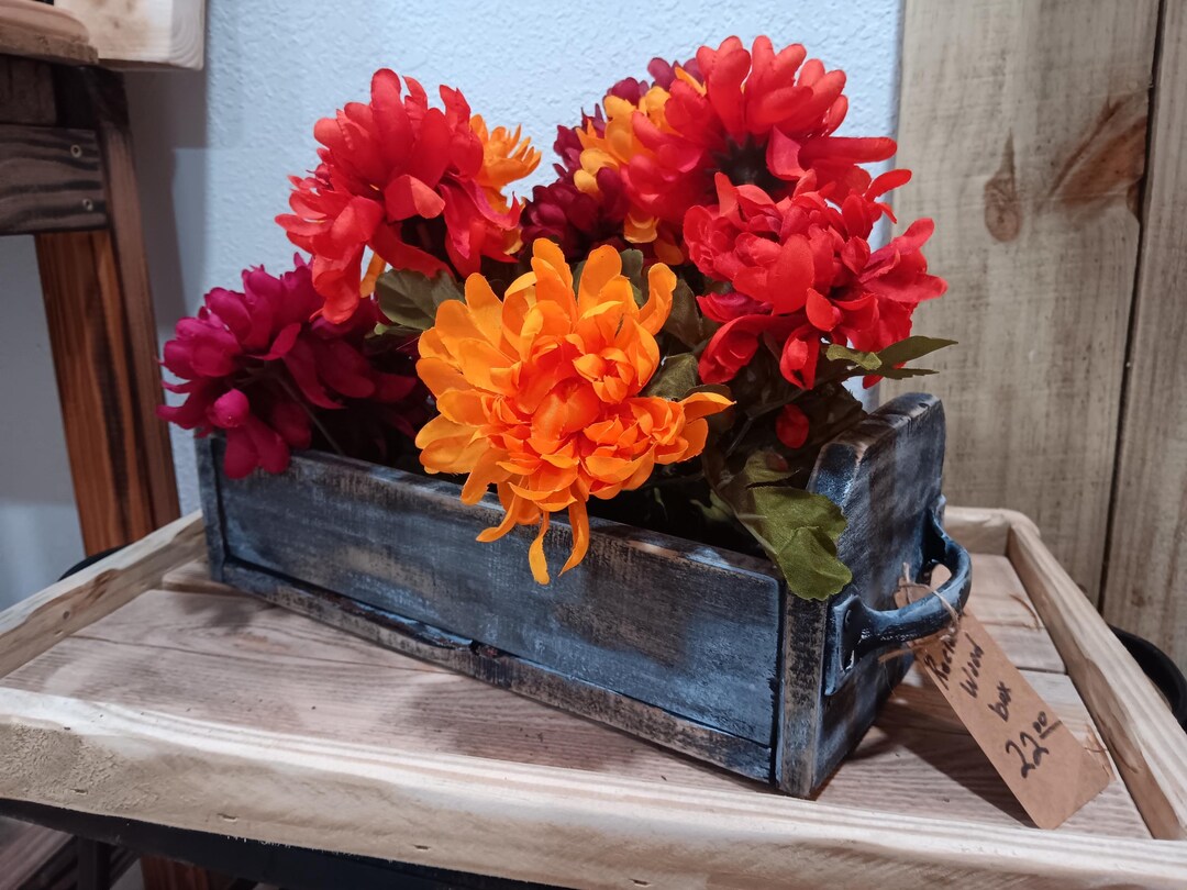 Farmhouse Wood Box - Etsy