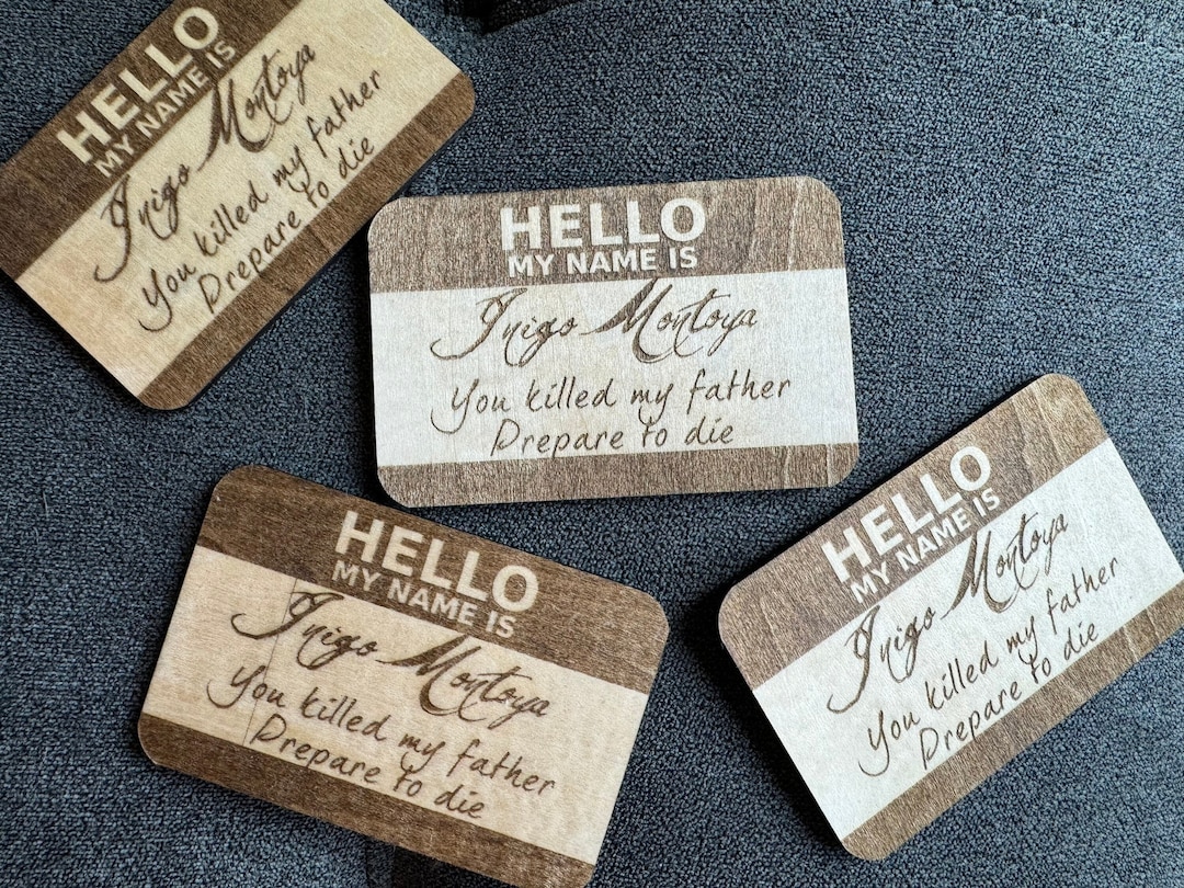 Princess Bride Laser Engraved Wooden Magnets - Etsy