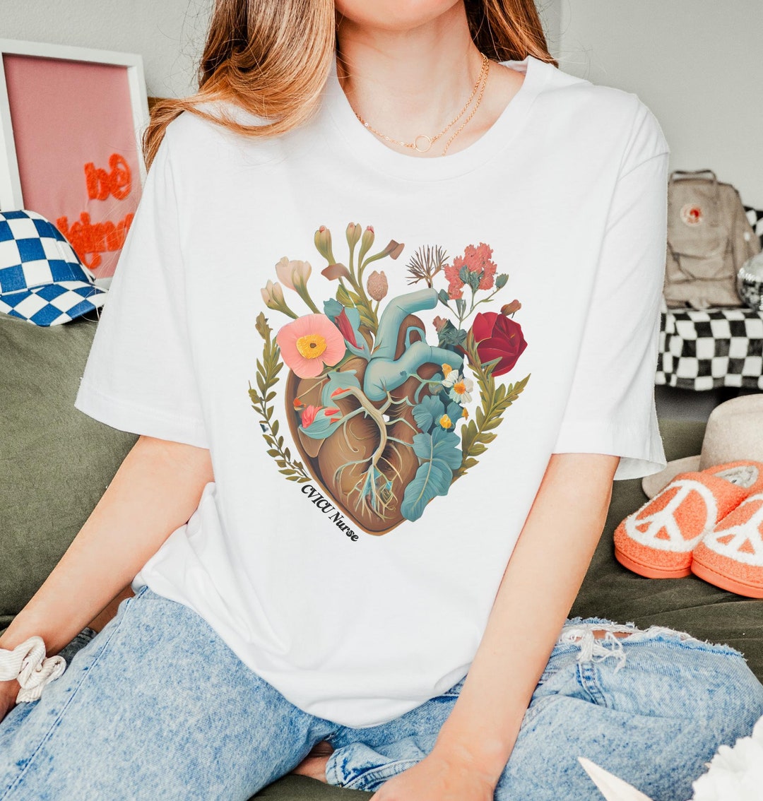 Custom Cardiac Shirt, Heart Anatomy Shirt, Anatomical Heart T-shirt ...