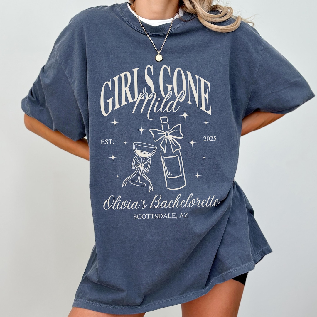 Personalized Girls Gone Mild Shirts Custom Mild Bachelorette Party Tee ...