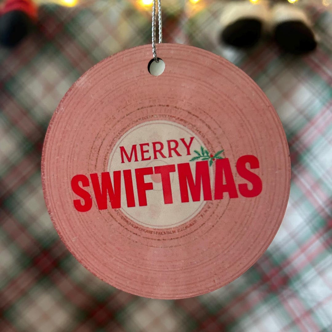 Merry Swiftmas Pink Record Christmas Ornament - Etsy