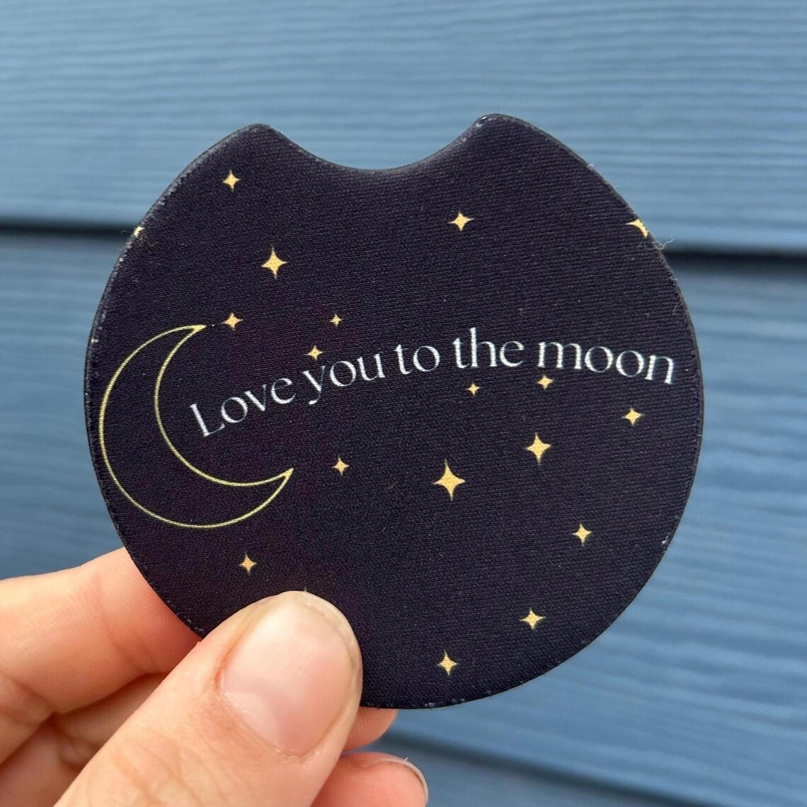 Neoprene Car Cup Holder Coasters- Love You to the Moon and to Saturn ...