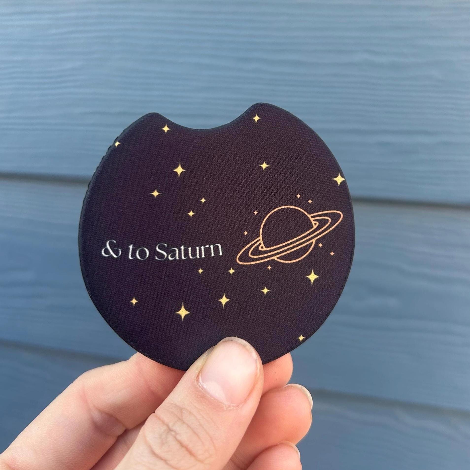 Neoprene Car Cup Holder Coasters- Love You to the Moon and to Saturn ...