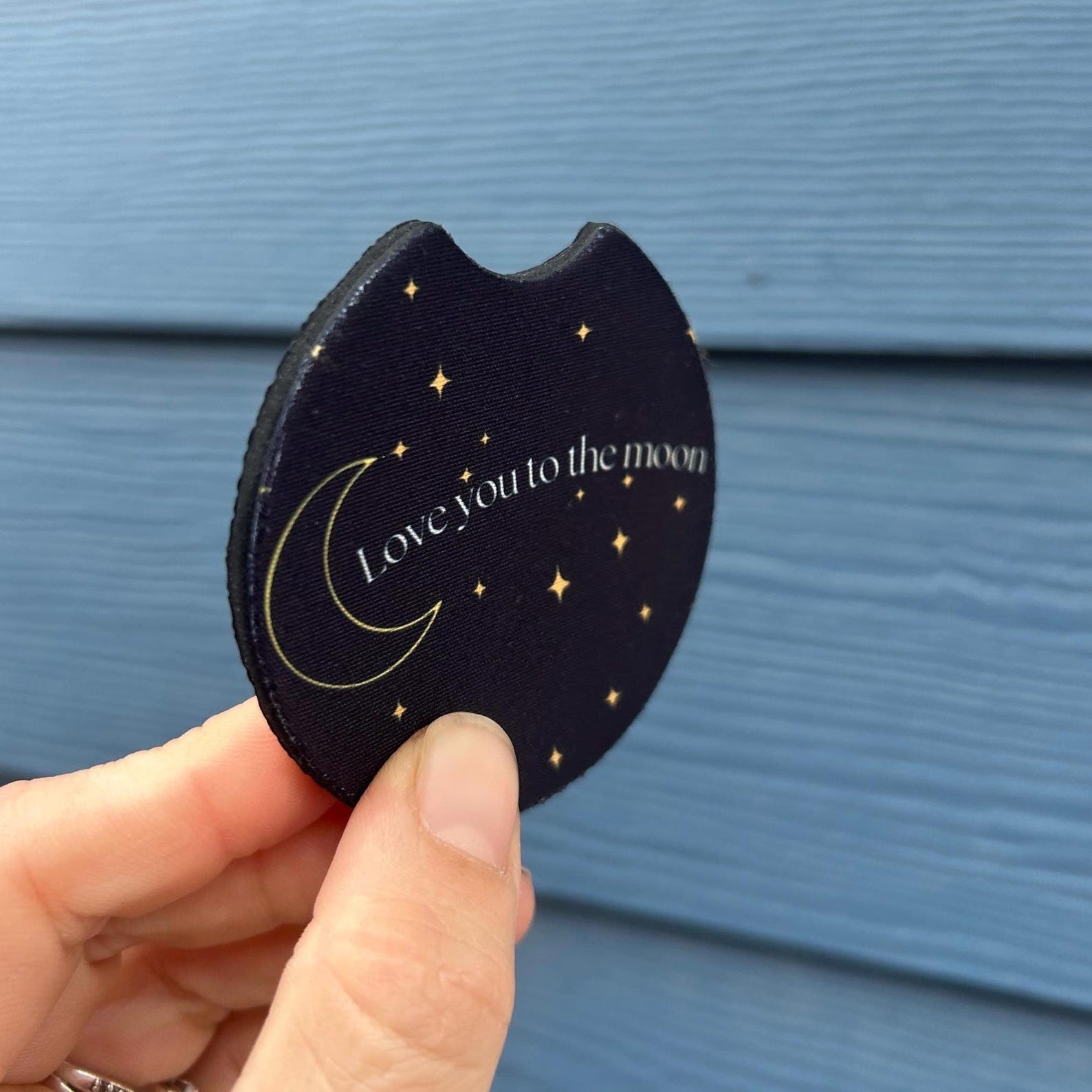 Neoprene Car Cup Holder Coasters- Love You to the Moon and to Saturn ...