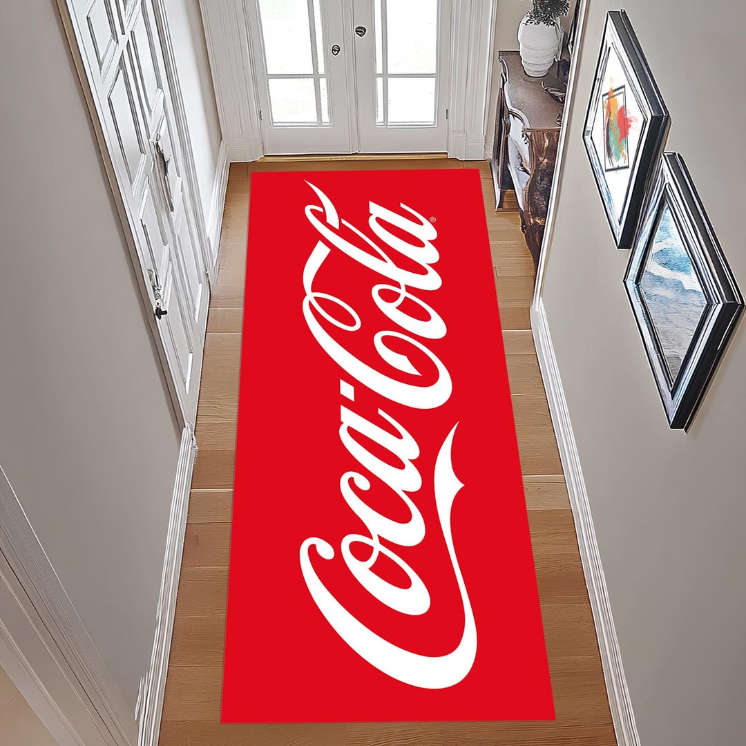 Coca Cola Runner Rug: Red Coke Kitchen Decor - Etsy