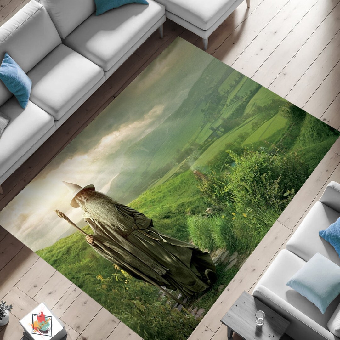 LOTR Garden Pattern Rug,lord of the Ring Carpet,lord of the Ring,home ...