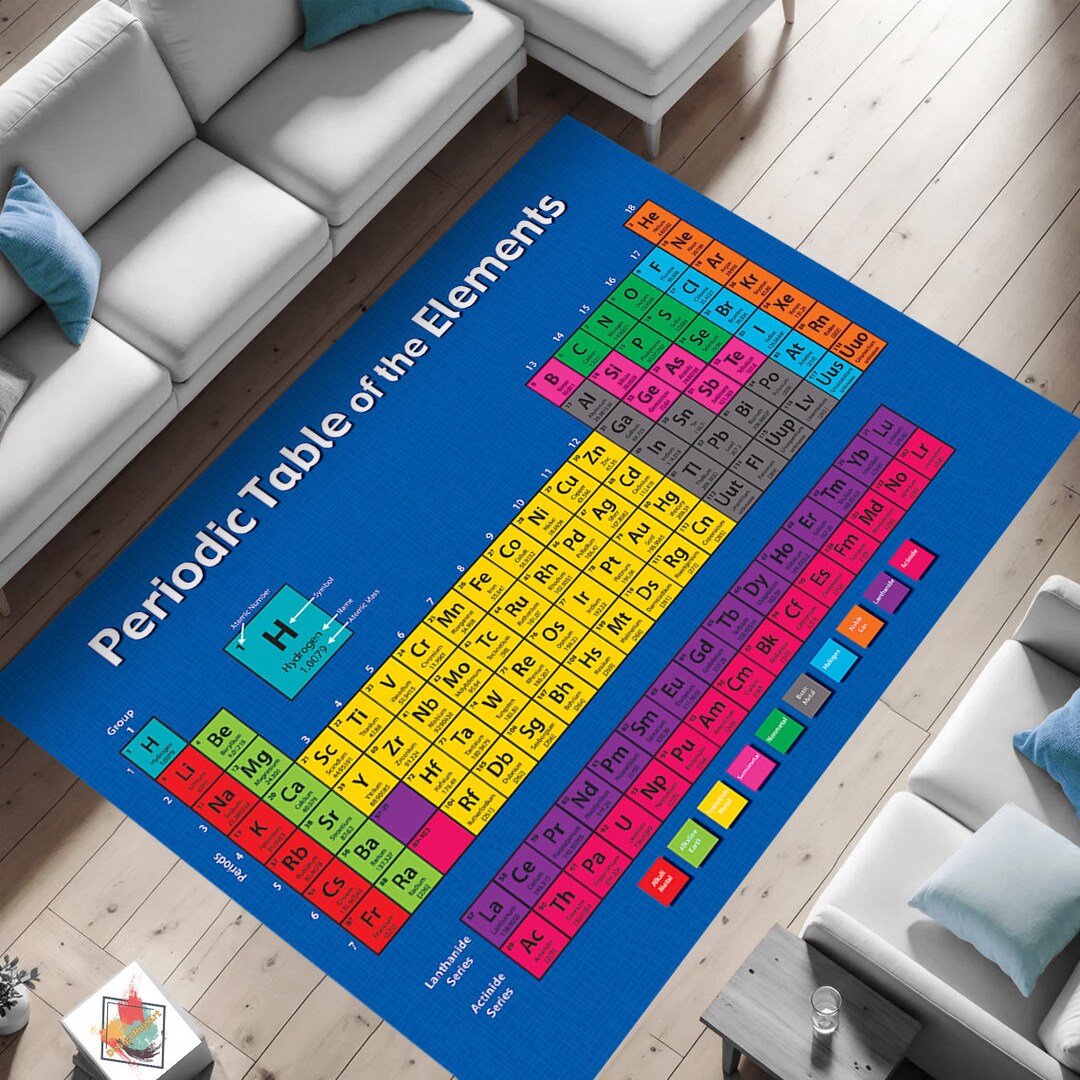 Periodic Table Rug,periodic Rug,science Rug,chemist Element Rug,teen's ...