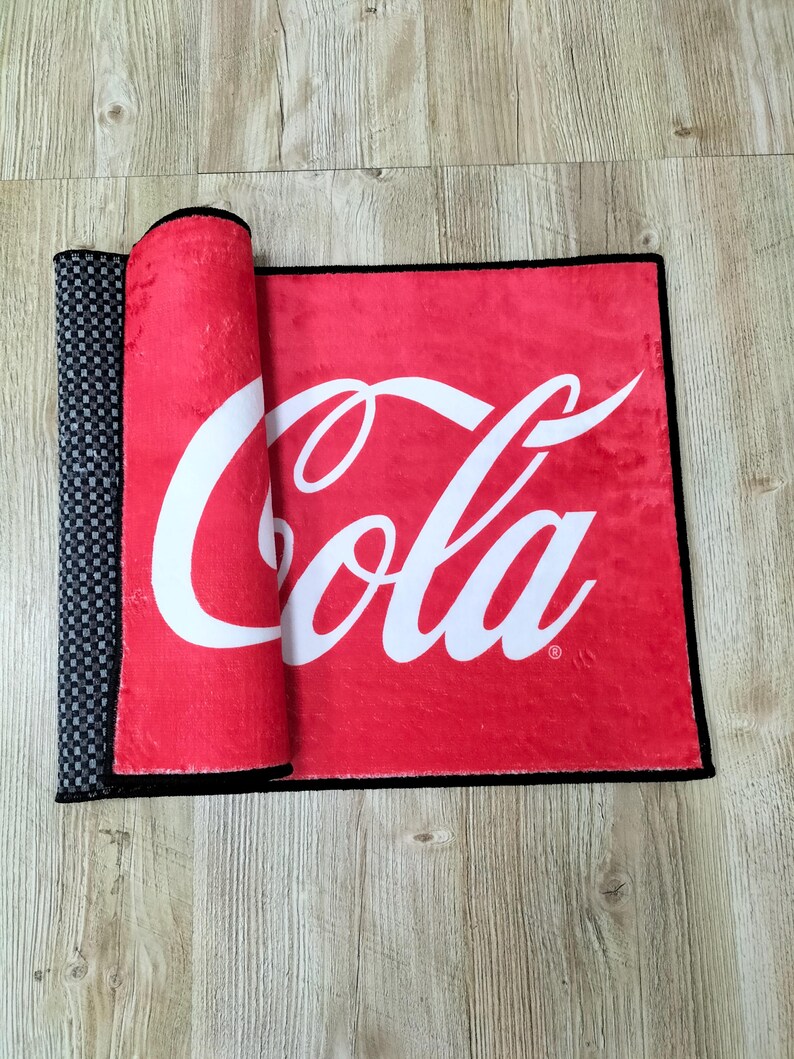 Coca Cola Runner Rug: Red Coke Kitchen Decor - Etsy