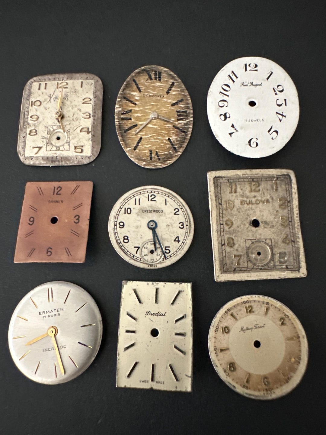 Watch Faces Vintage Antique Watch Dials Assortment Faces Steampunk ...