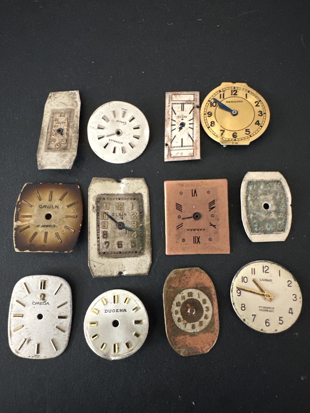 Watch Faces - Vintage Antique Watch Dials - Assortment Faces ...