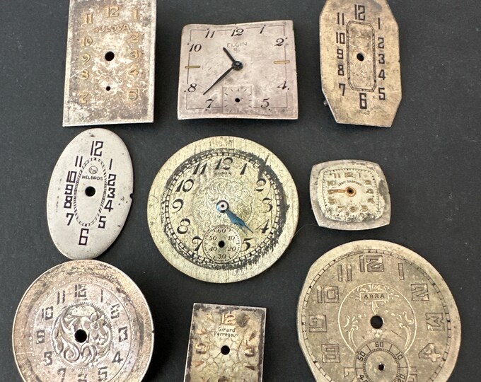 Watch Faces - Vintage Antique Watch Dials - Assortment Faces ...