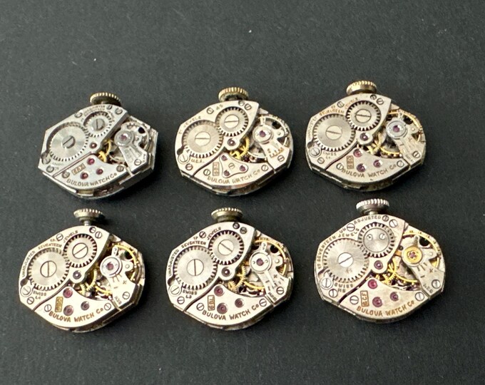 Vintage Bulova Watch Movements, Steampunk Supplies D42 - Etsy