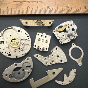 Vintage Metal Pocket Watch Plates Steampunk Scrapbooking R21 - Etsy