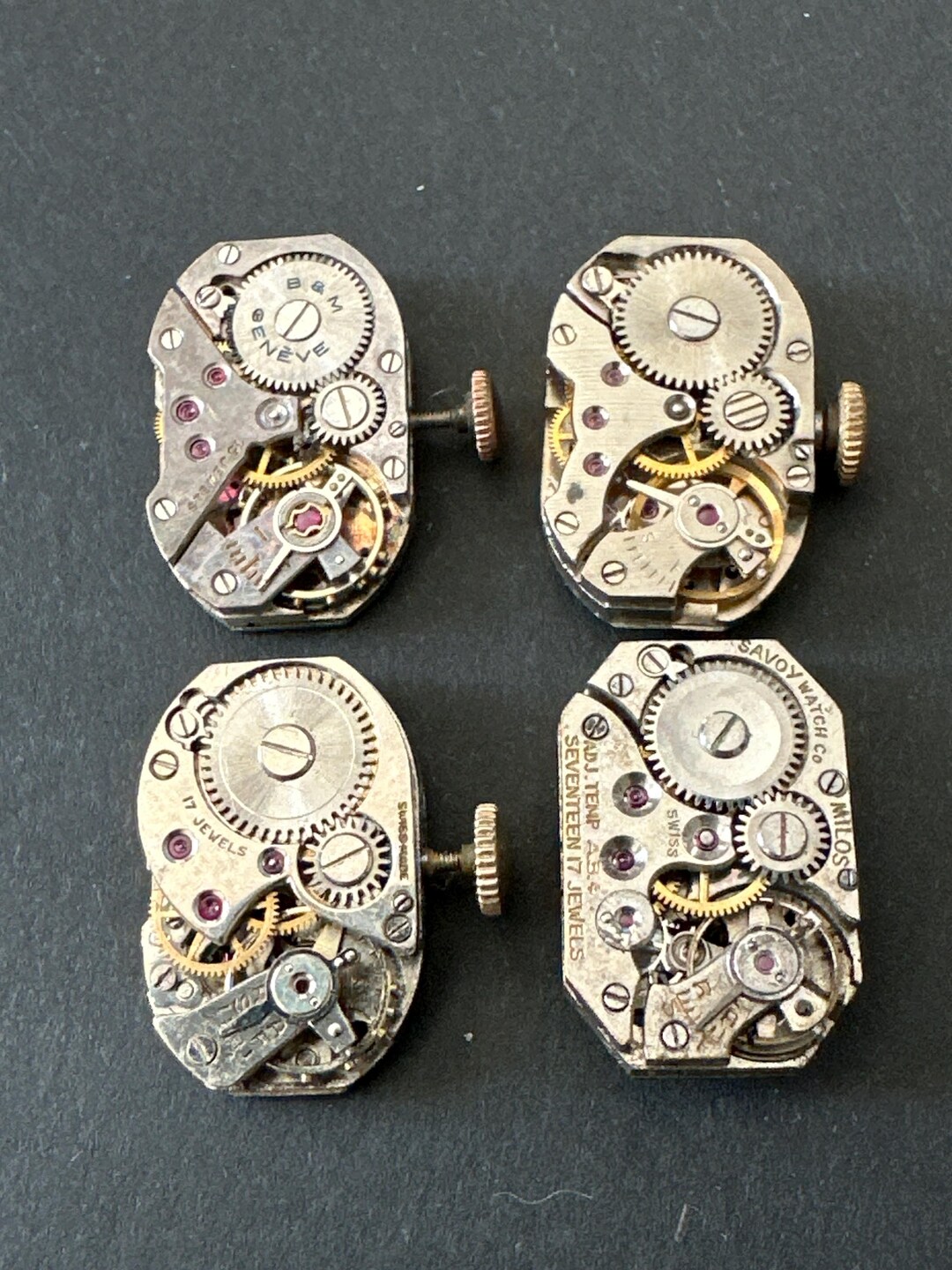 Watch Movements - Vintage Perfectly Aged Parts - Steampunk - Jeweled ...