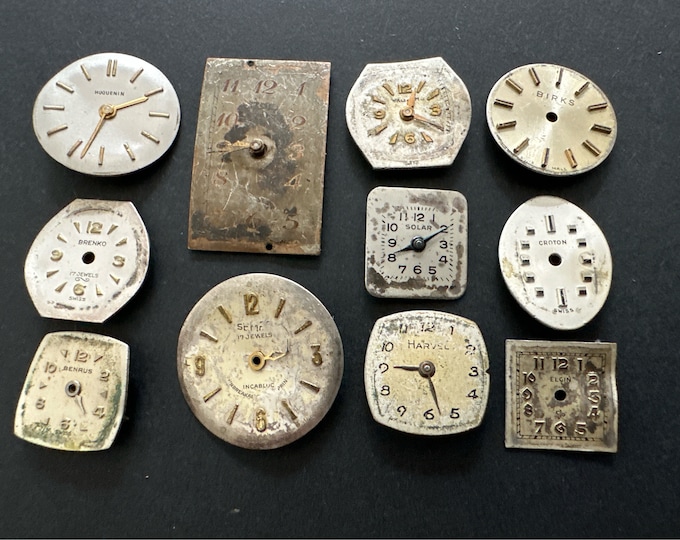Watch Faces Vintage Antique Watch Dials Assortment Faces Steampunk ...