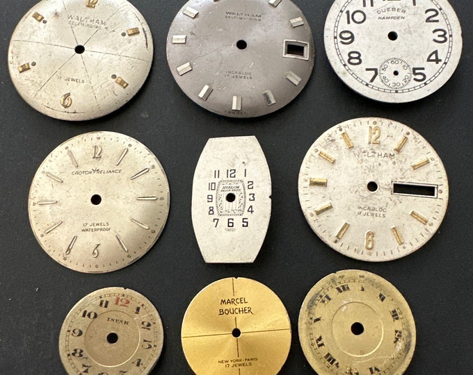 Watch Faces Vintage Antique Watch Dials Assortment Faces Steampunk ...