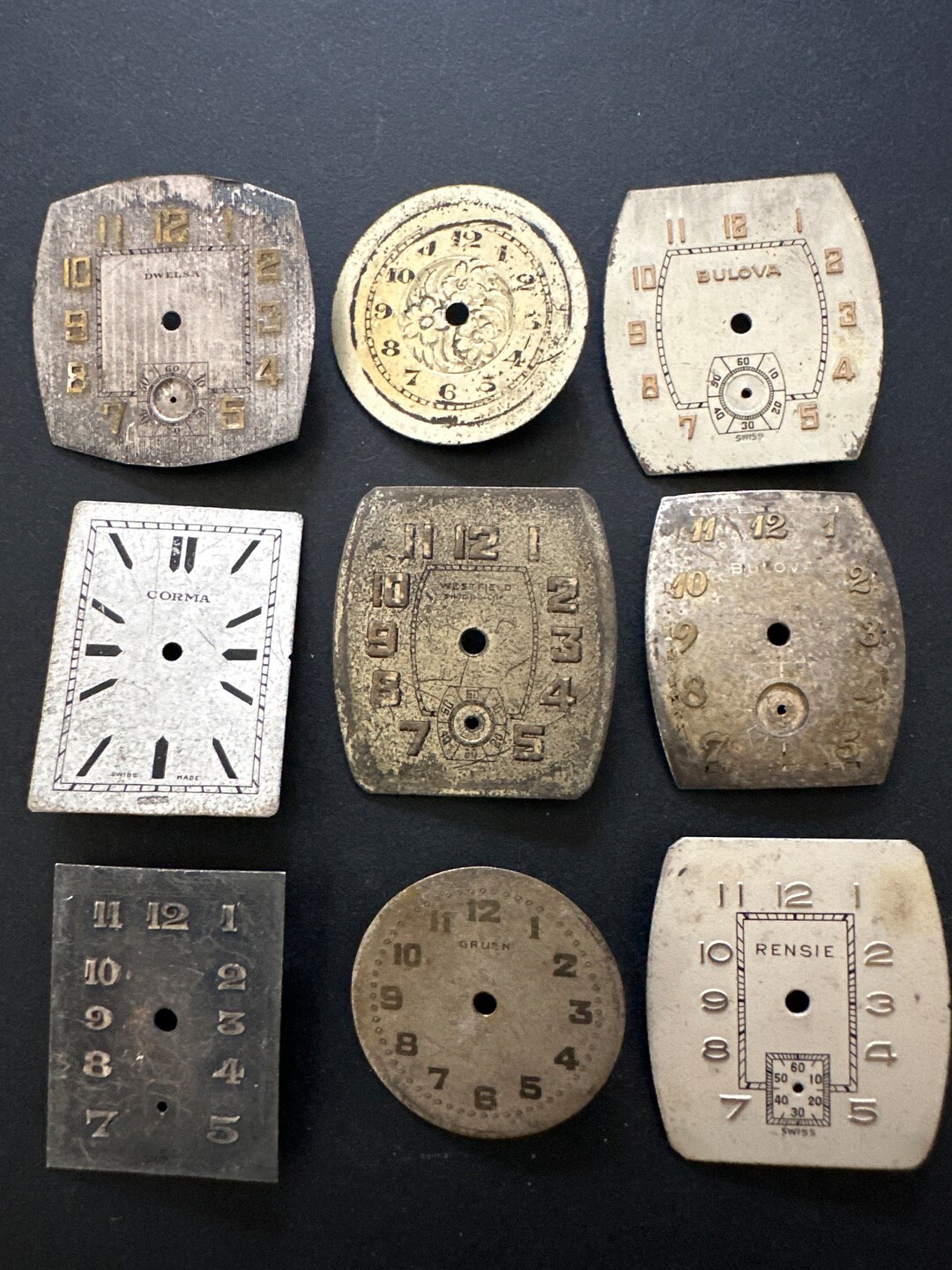 Watch Faces - Vintage Antique Watch Dials - Assortment Faces ...