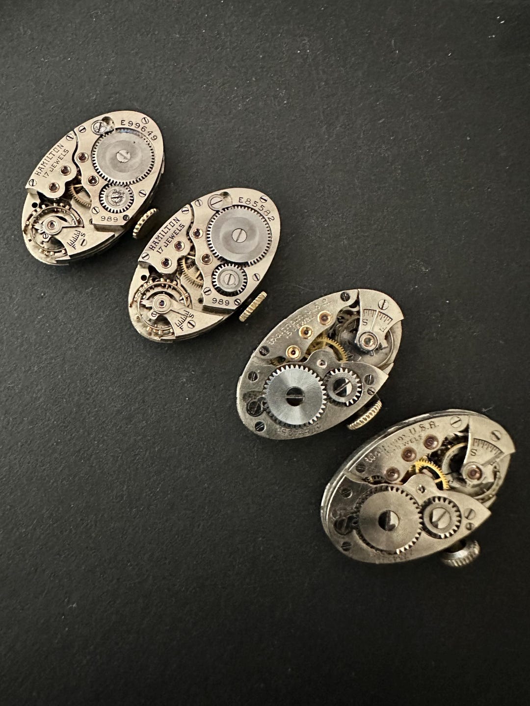 Watch Movements - Hamilton and Waltham - Vintage Parts - Steampunk ...