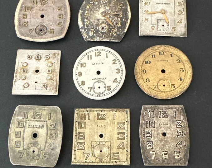 Watch Faces - Vintage Antique Watch Dials - Assortment Faces ...