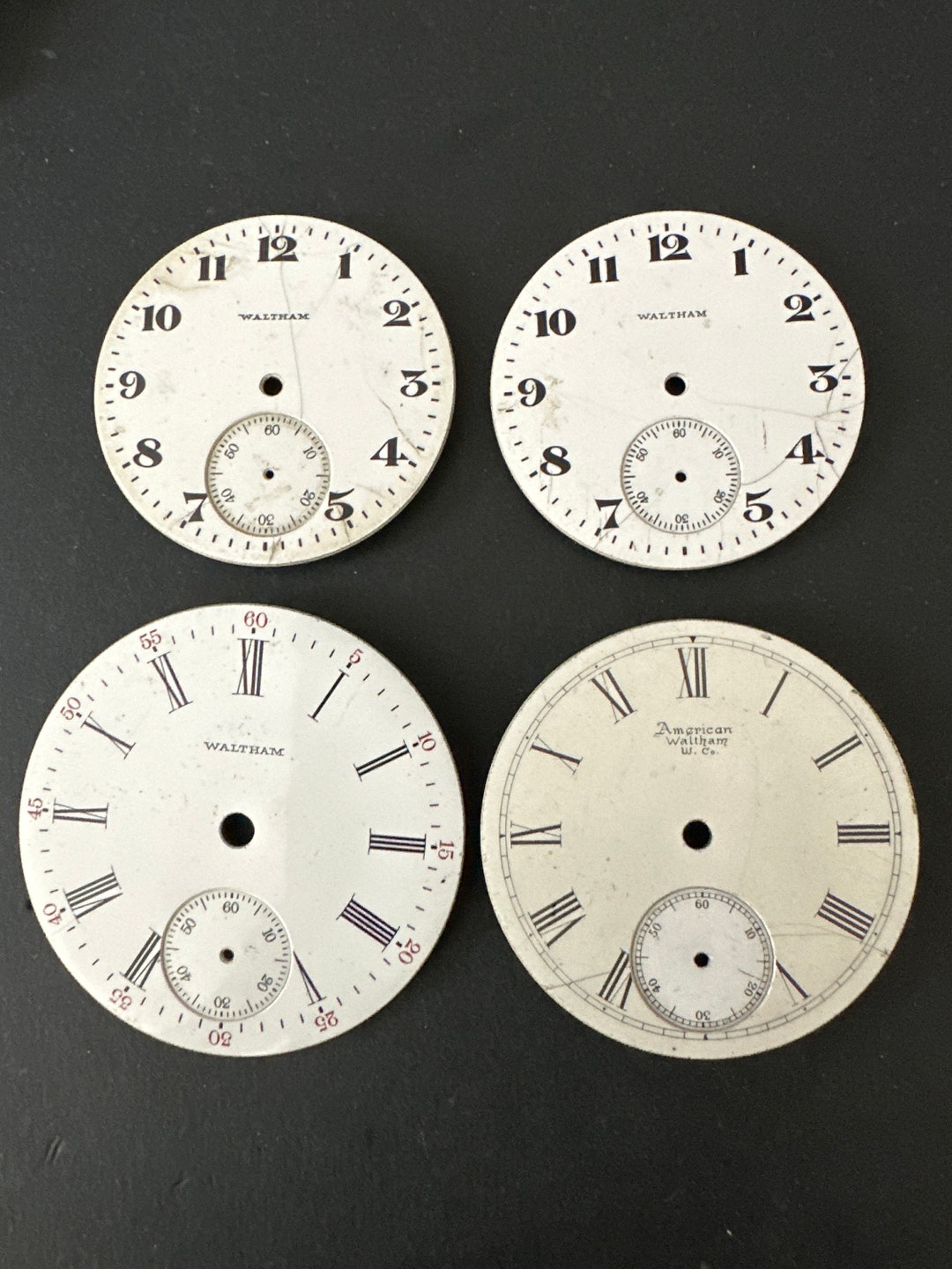 Vintage Antique Porcelain Pocket Watch Faces - Steampunk - Scrapbooking ...