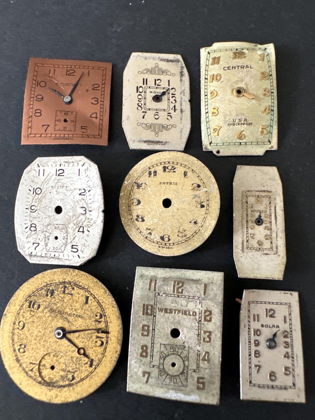 Watch Faces - Vintage Antique Watch Dials - Assortment Faces ...