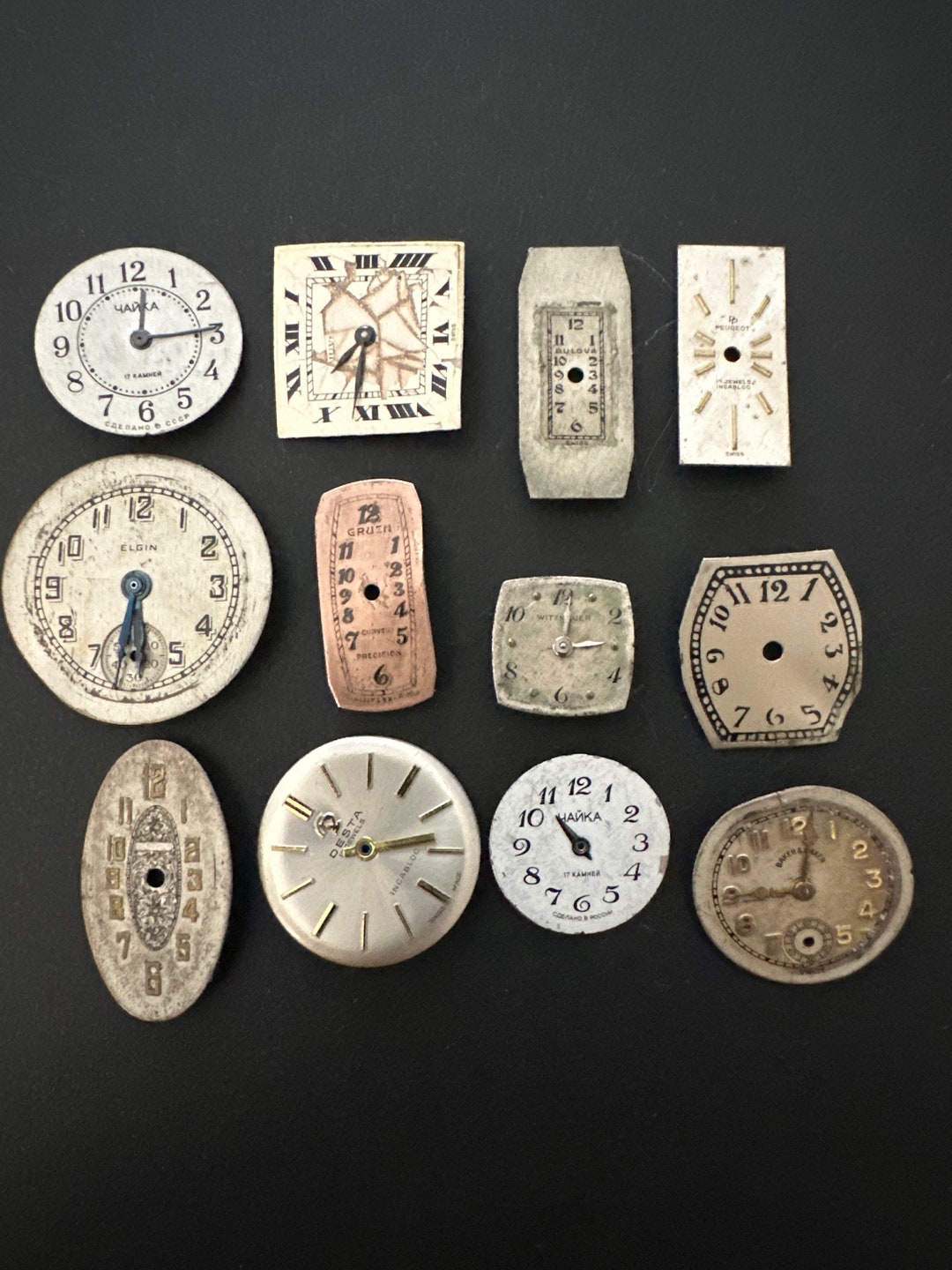 Watch Faces - Vintage Antique Watch Dials - Assortment Faces ...