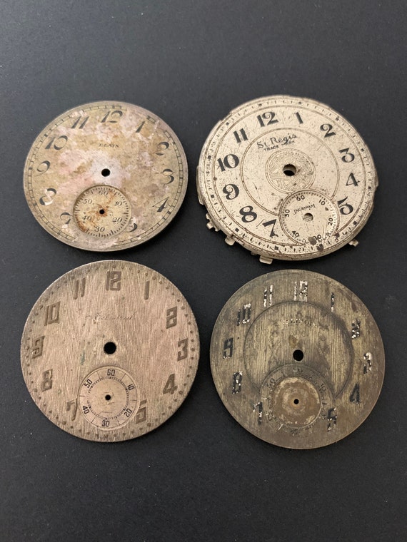 Vintage Antique Metal Pocket Watch Faces Steampunk | Etsy