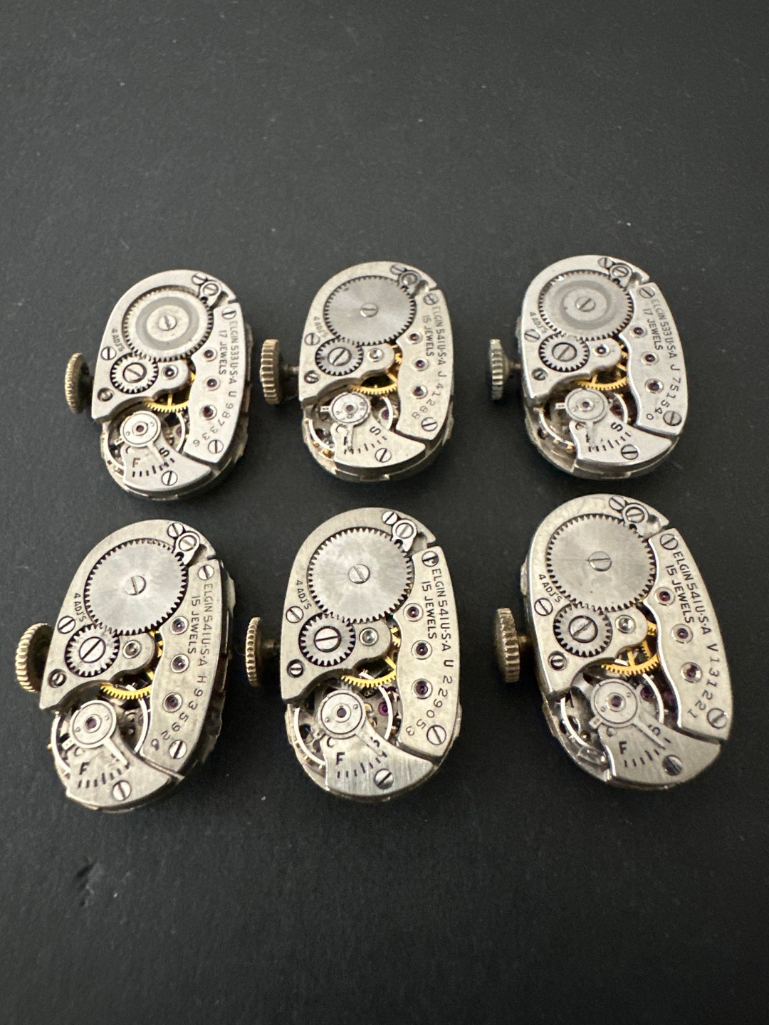 Watch Movements Elgin Vintage Parts Steampunk Jeweled Movements M41 - Etsy