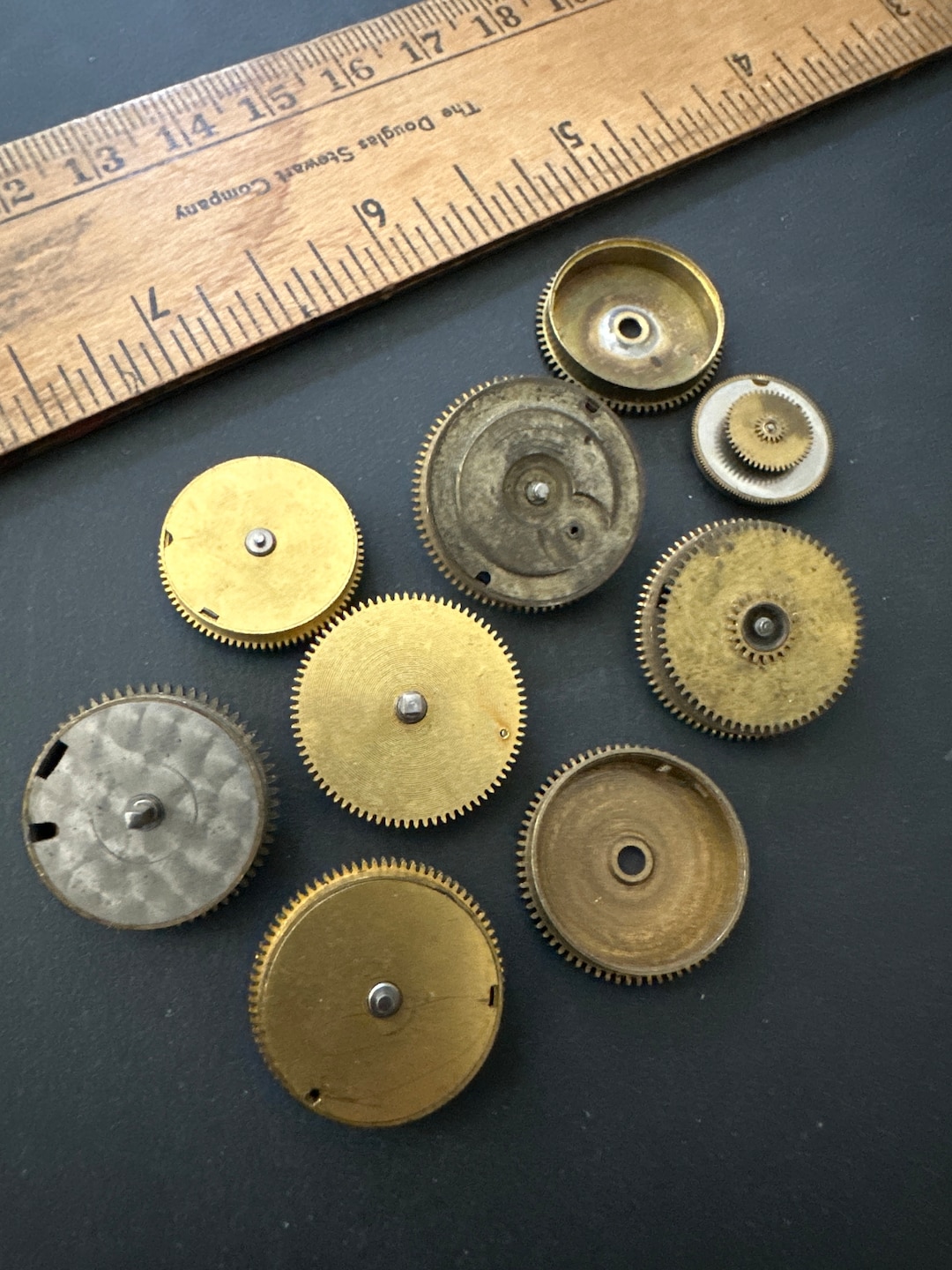 Vintage Antique Pocket Watch Parts Barrel Cogs Most With Springs ...