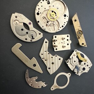 Vintage Metal Pocket Watch Plates Steampunk Scrapbooking R21 - Etsy