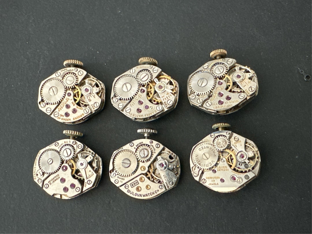 Watch Movements - Vintage Parts - Steampunk - Jeweled Movements - M52 ...