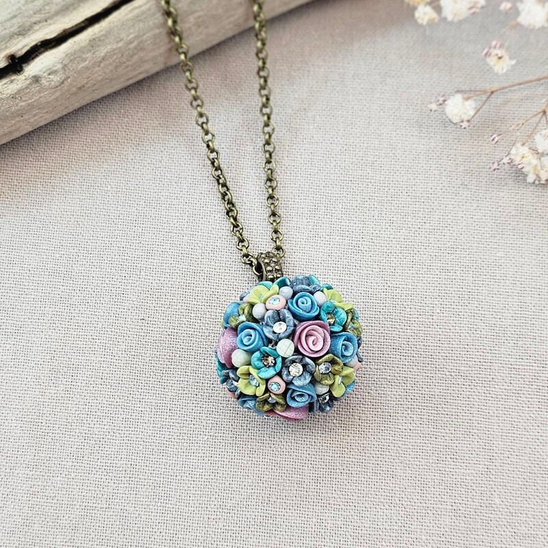 Polymer Clay Pendant - Etsy