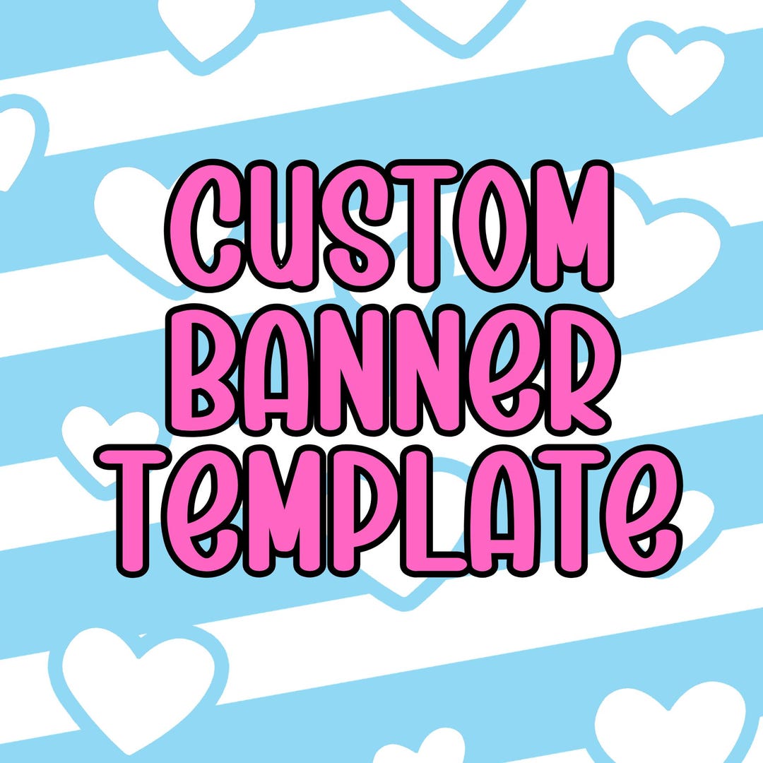 Custom Banner Template, Personalized Canva Design, Editable Digital ...