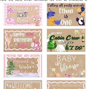 Middle Earth Birthday Banner Template, Editable in Canva, Instant ...