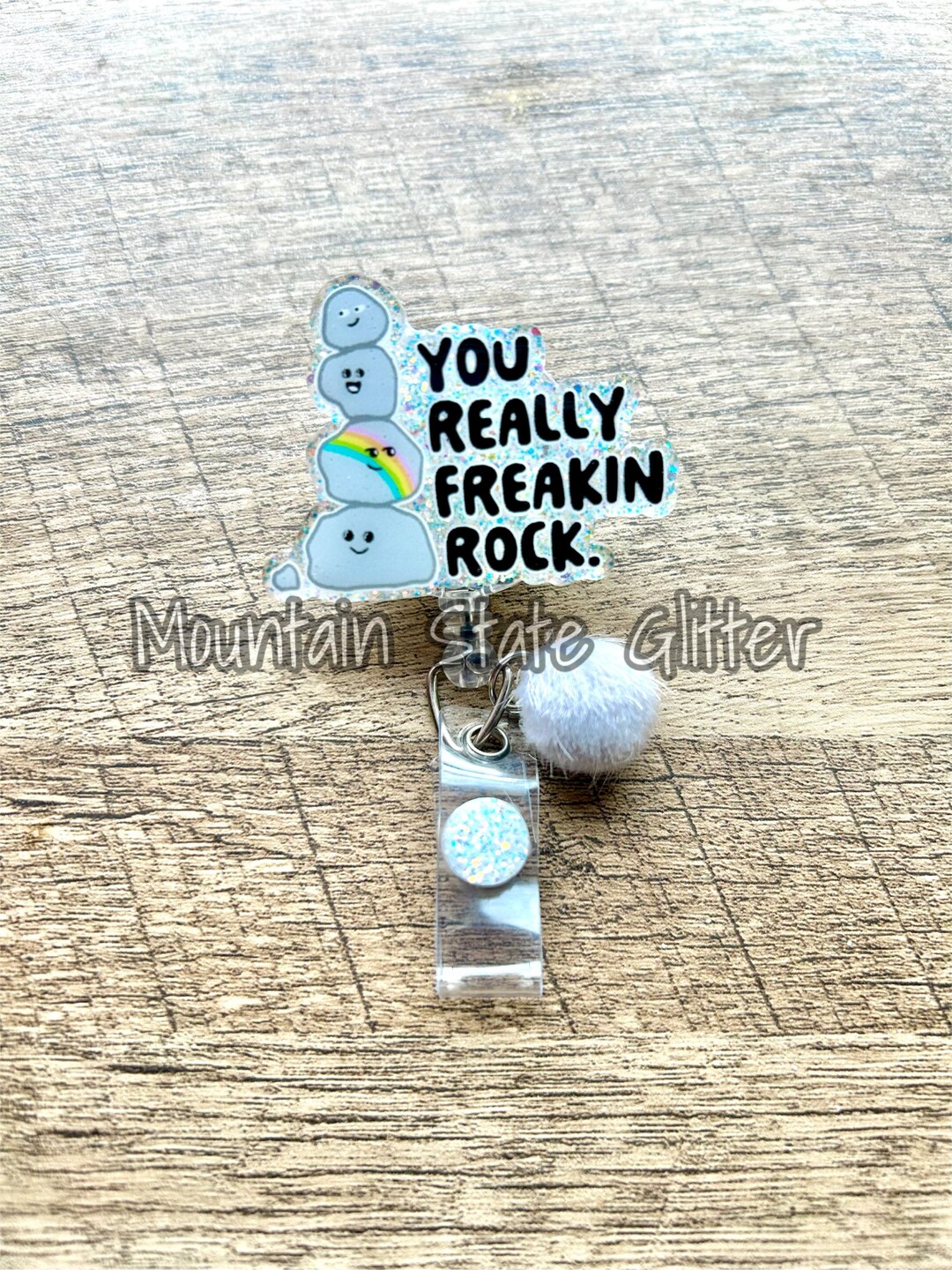 You Really Freakin Rock Acrylic Badge Reel - Etsy