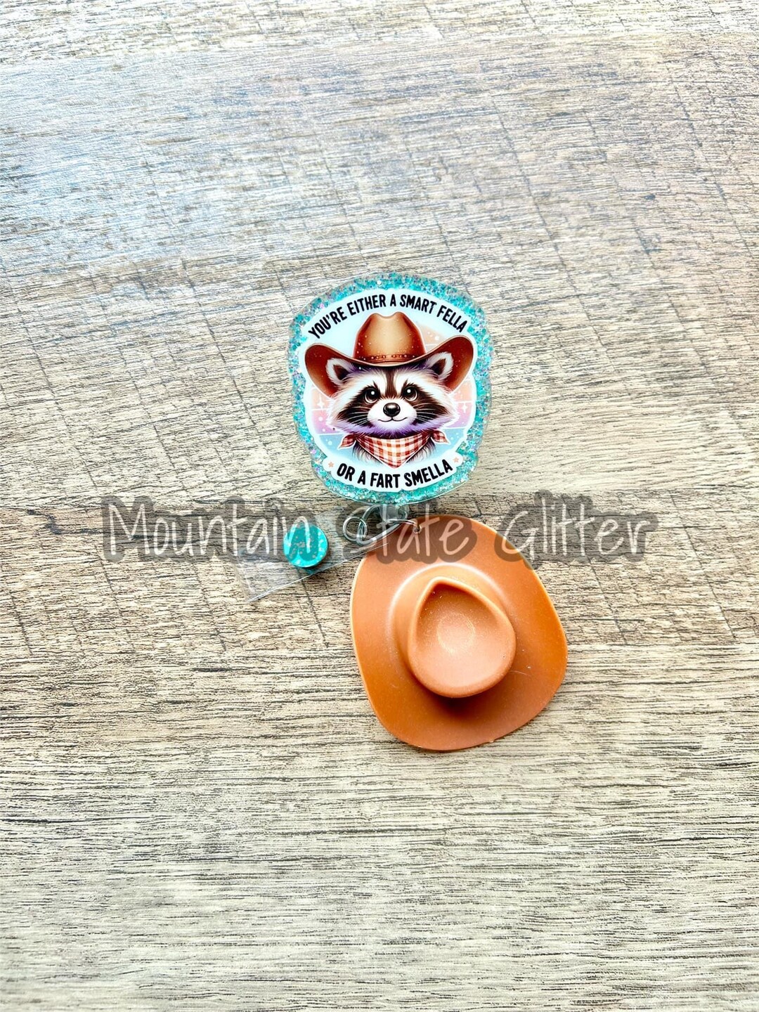 You’re Either a Smart Fella or a Fart Smella Acrylic Badge Reel - Etsy