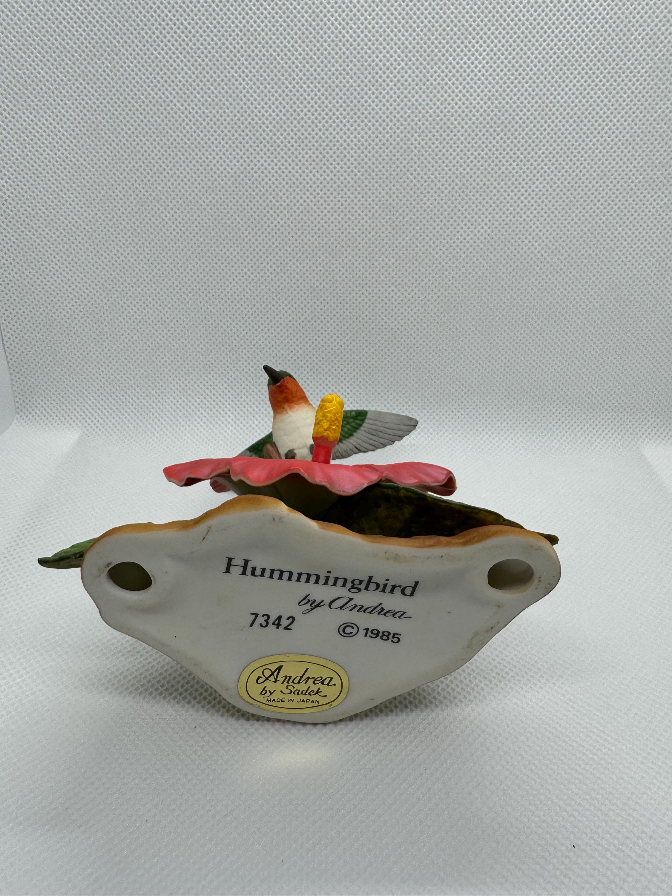 1985 Andrea by Sadek Hummingbird Porcelain Figurine 7342 - Etsy