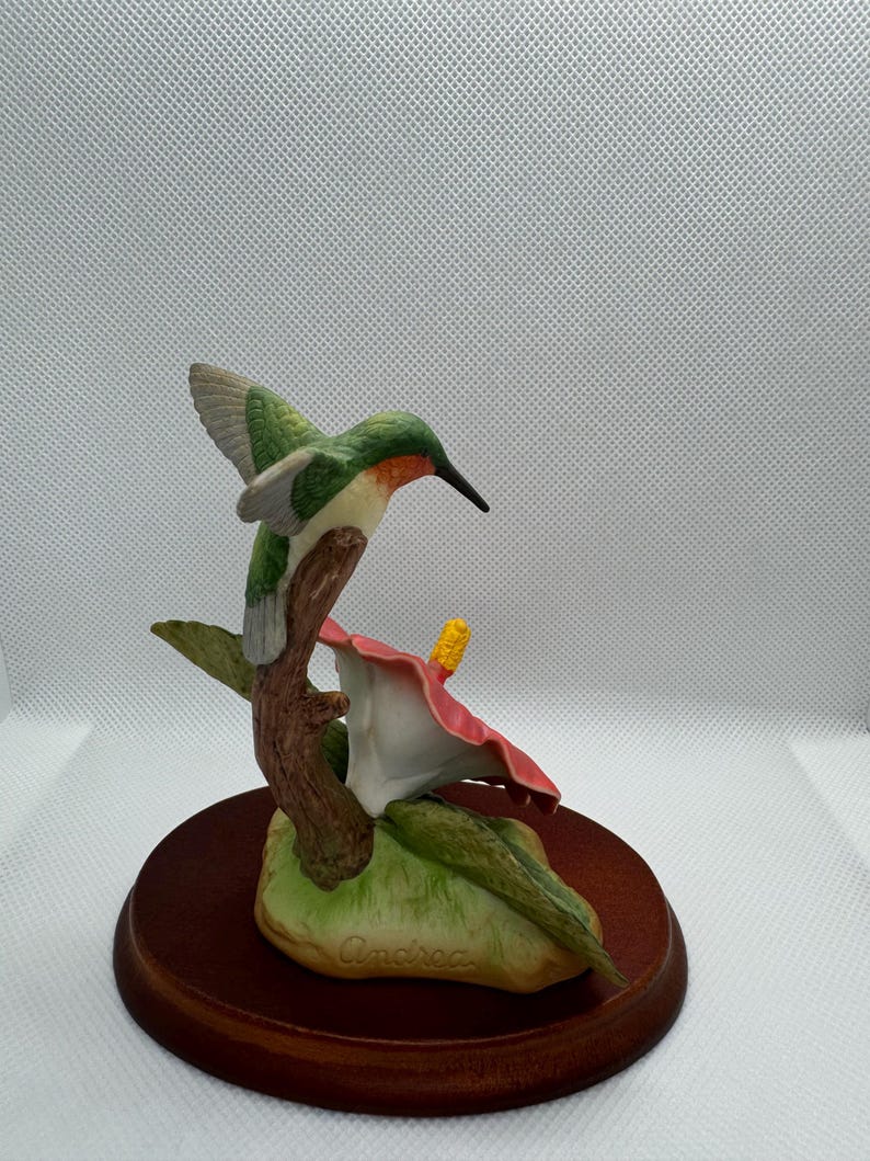 1985 Andrea by Sadek Hummingbird Porcelain Figurine 7342 - Etsy