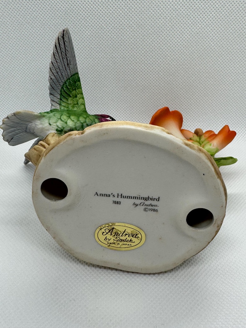 1980's Andrea by Sadek Hummingbird Porcelain Figurine 6059 - Etsy