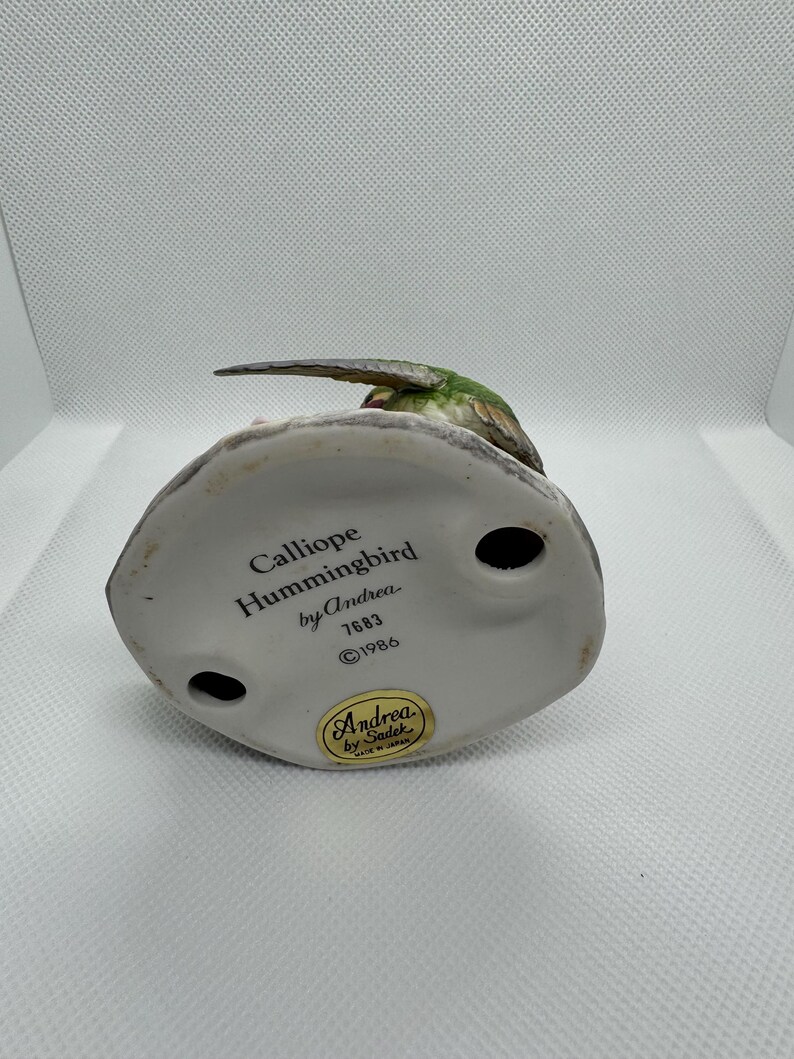 1986 Calliope Hummingbird Andrea by Sadek Figurine 7342 - Etsy