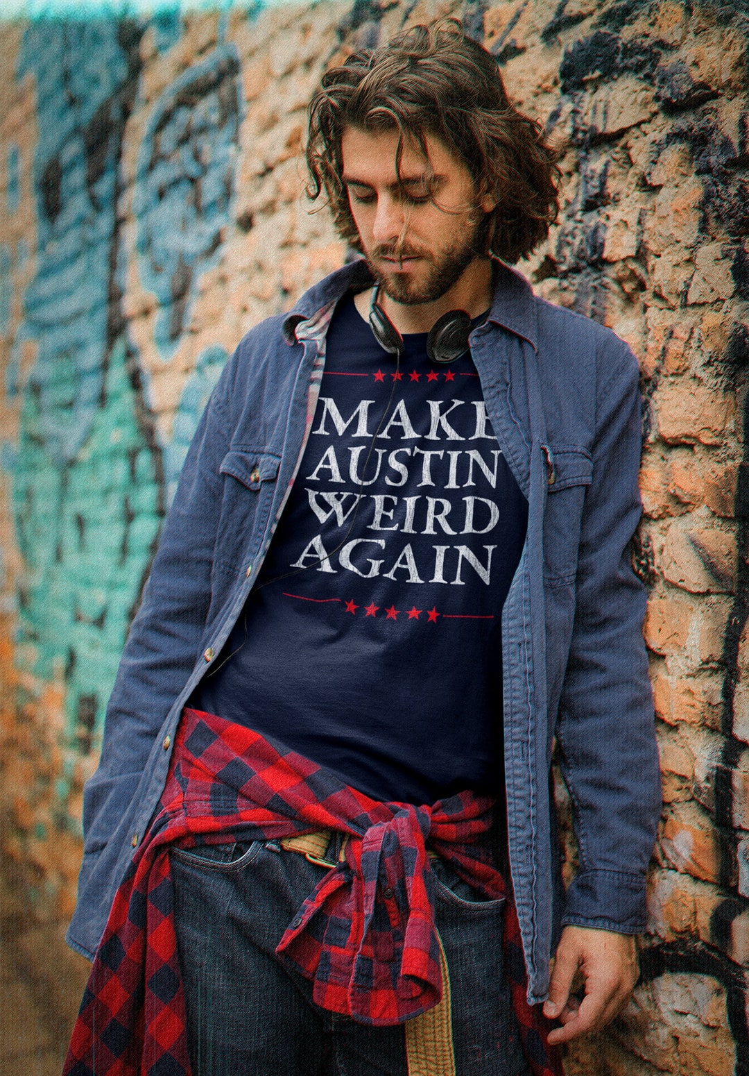 Make Austin Weird Again Shirt Unisex In Navy Austin TX - Etsy España