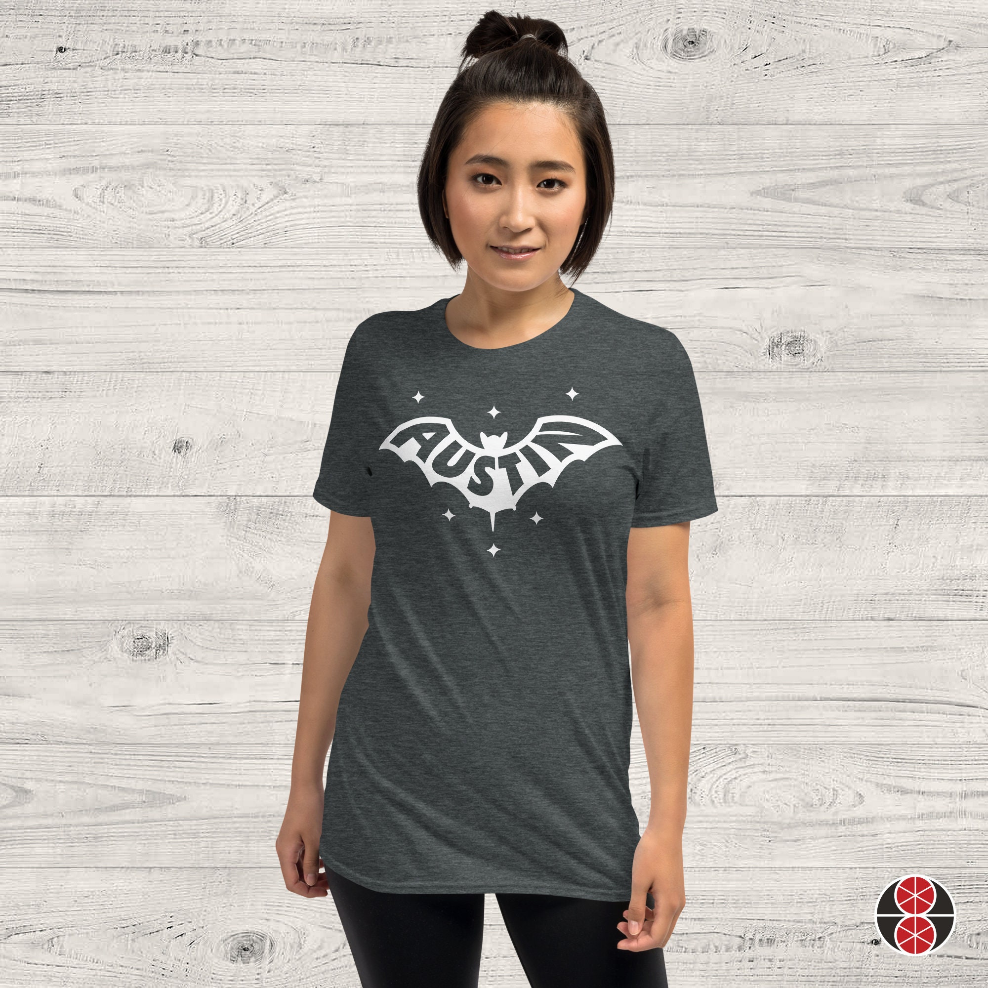 AUSTIN BAT Camisa, Unisex en Negro / Navy / Dark Heather Austin TX ...