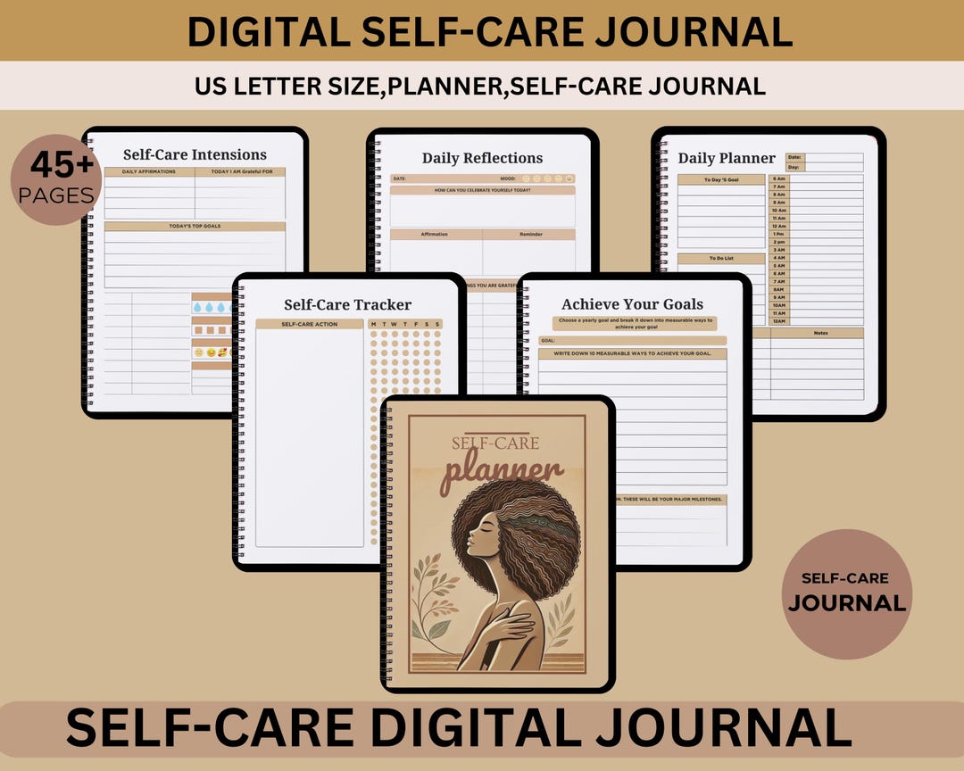 Empower Her a Self-care Digital Journal to Reflect Recharge and Thrive ...
