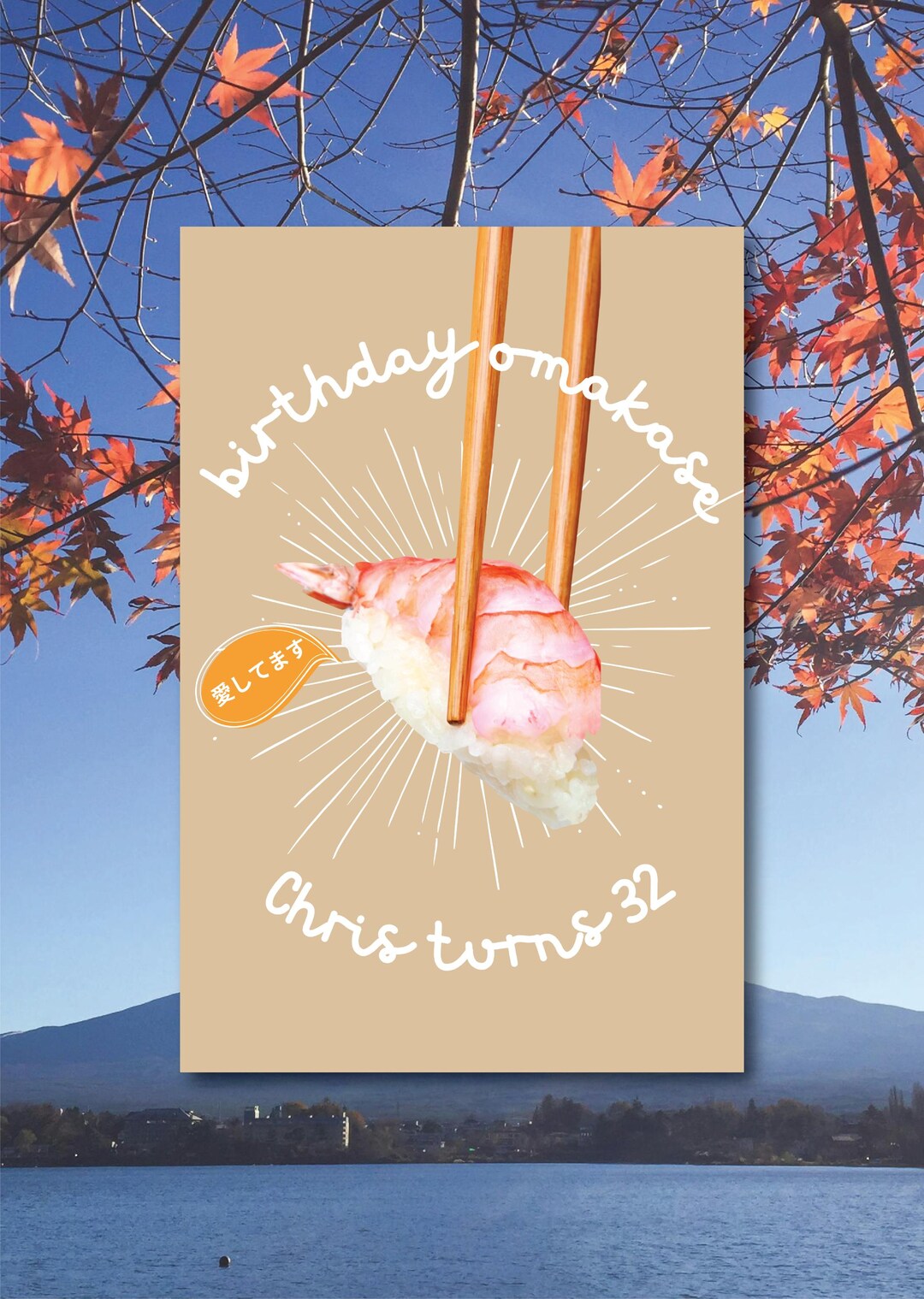 Birthday Omakase an Invitation for a Special Sushi Night Date - Etsy
