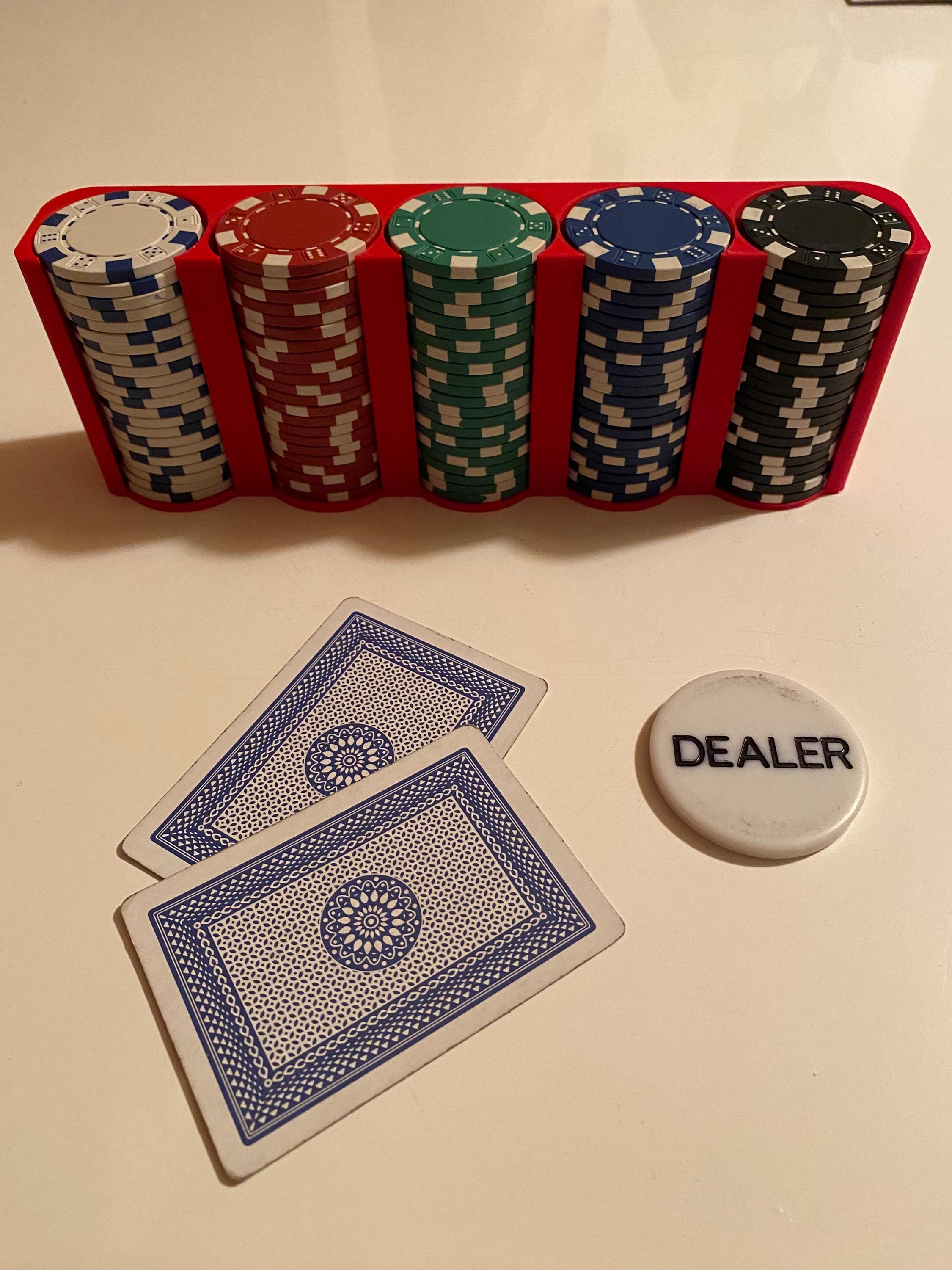 Poker Chip Holder - Etsy
