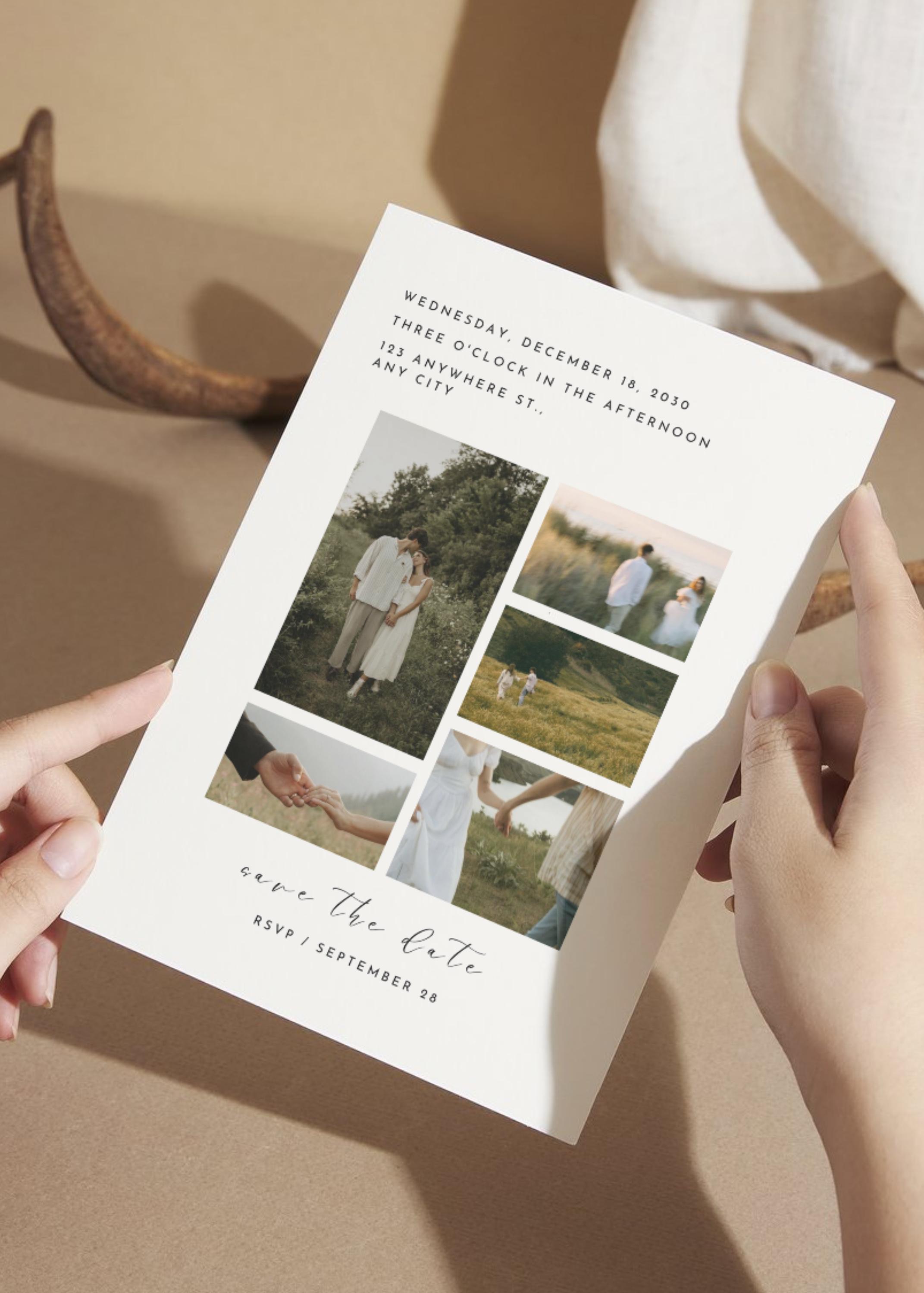 Minimalist Photo Wedding Invitation - Etsy