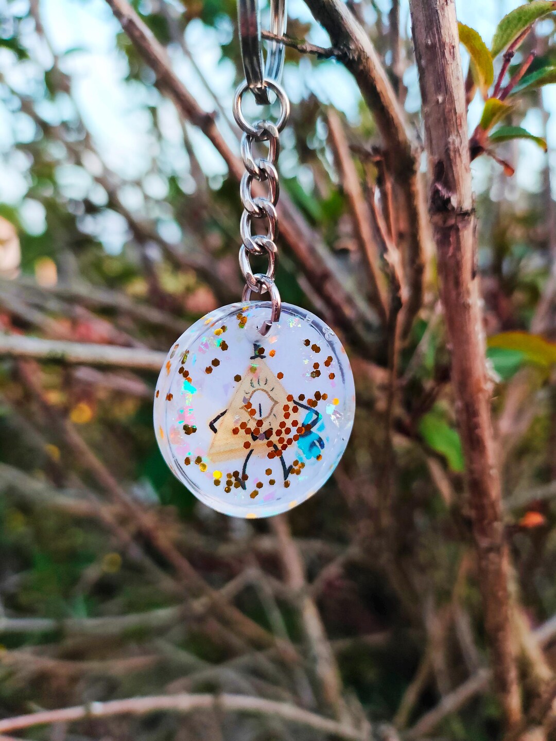 Gravityfalls Bill Cipher Keychain - Etsy