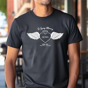 Custom Photo Shirt Grief Gift Remembrance Gifts in Loving Memory Loss ...